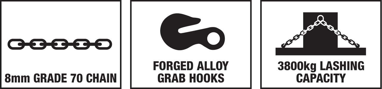 8mm Load Restraint Chains - Rhino Ladders